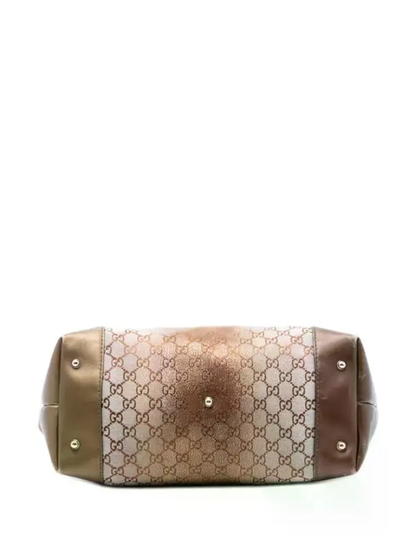 Gucci Gg Lurex Heart Bit Tote Bag - Brown