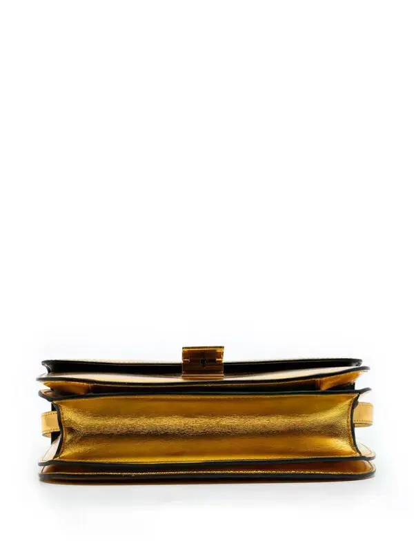 Celine 2010-2026 Medium Classic Box Crossbody Bag - Gold