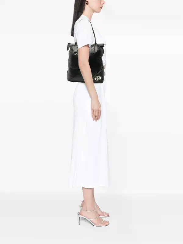 Gucci Leather Britt Tote Bag
