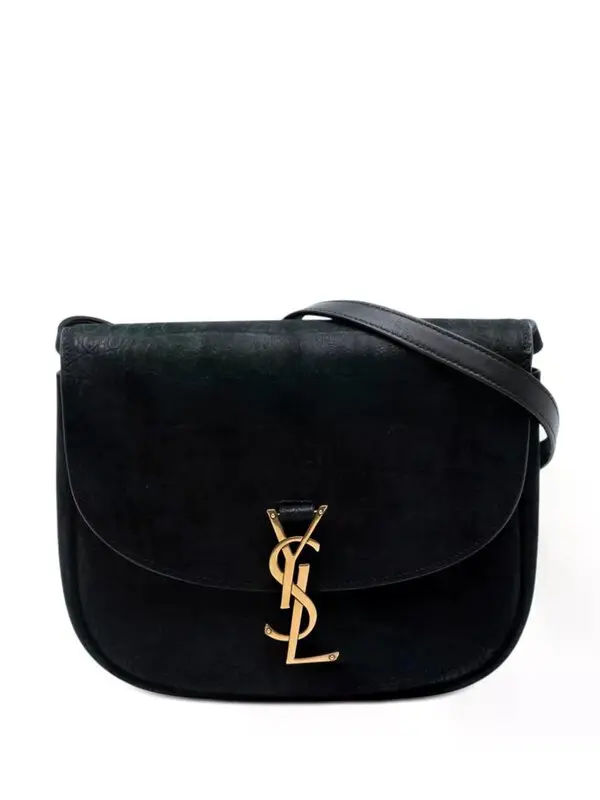 Saint Laurent Medium Croc Embossed Monogram Kaia Crossbody Bag