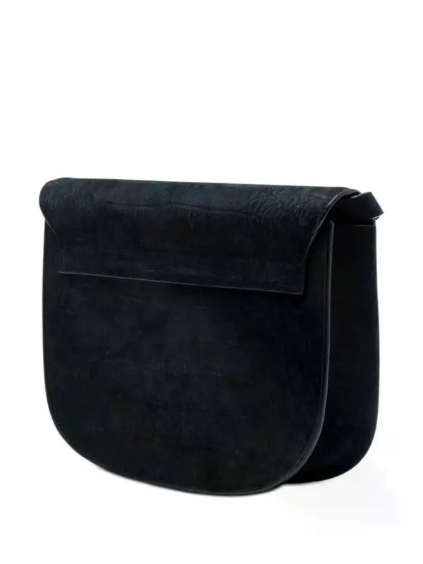 Saint Laurent Medium Croc Embossed Monogram Kaia Crossbody Bag
