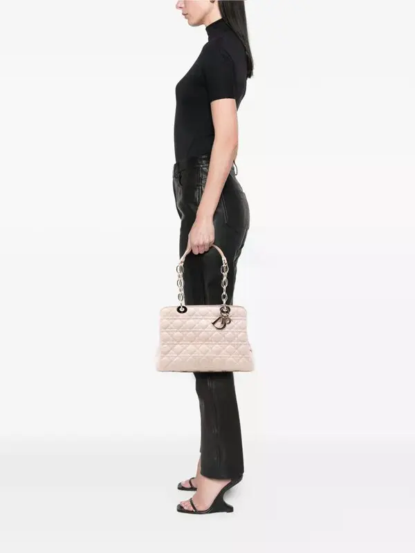 Dior 2013 Medium Lambskin Cannage Lady Tote