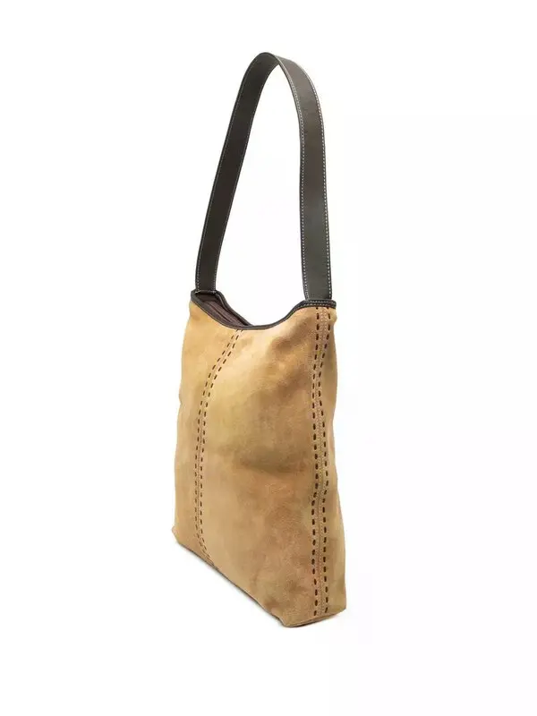 Loewe Anagram Suede Shoulder Bag