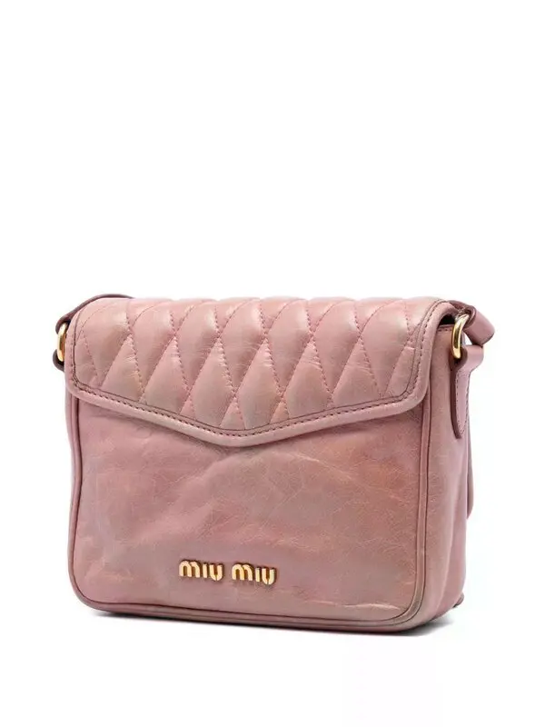 Miu Miu Vitello Shine Trapu Crossbody Bag