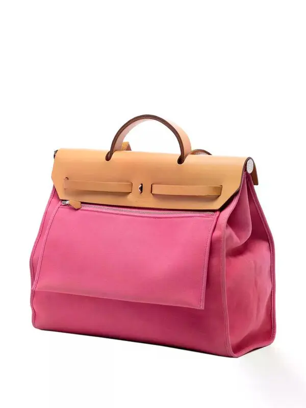 Hermès 2011-2013 Toile Herbag Zip 39 Satchel - Brown