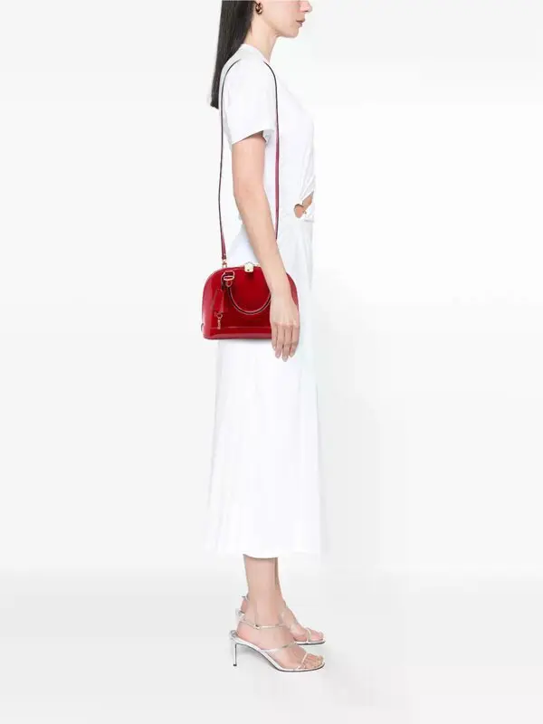 LOUIS VUITTON 2013 Monogram Vernis Alma Bb Satchel - Red