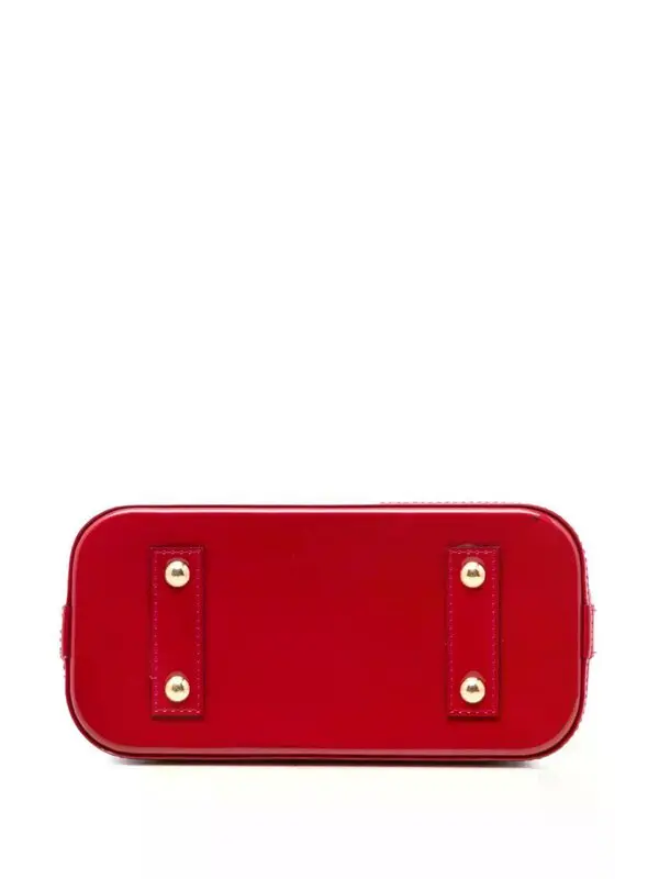 LOUIS VUITTON 2013 Monogram Vernis Alma Bb Satchel - Red