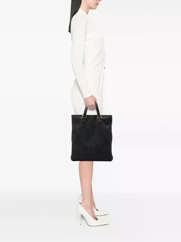 Gucci Gg Denim Tote Bag - Brown