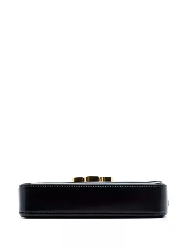 Celine 2018-2026 Shiny Calfskin Claude Shoulder Bag - Black