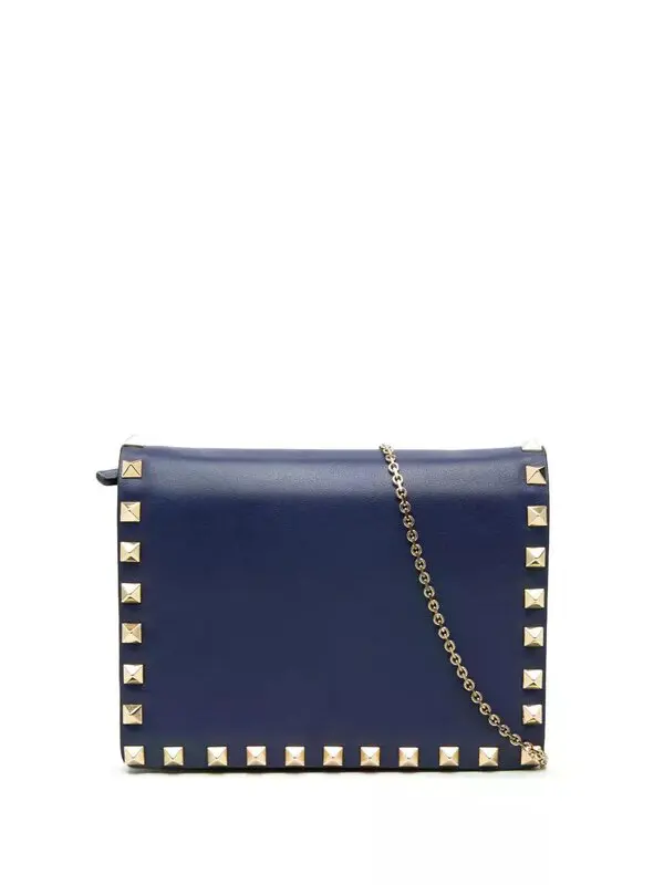 Valentino Garavani 2000-2017 Leather Rockstud Chain Pouch