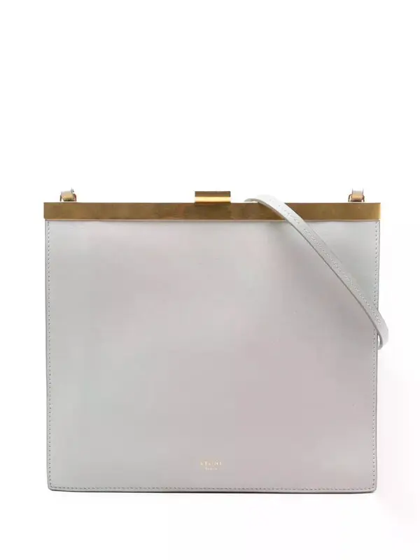 Celine 2017 Mini Leather Clasp Crossbody Bag