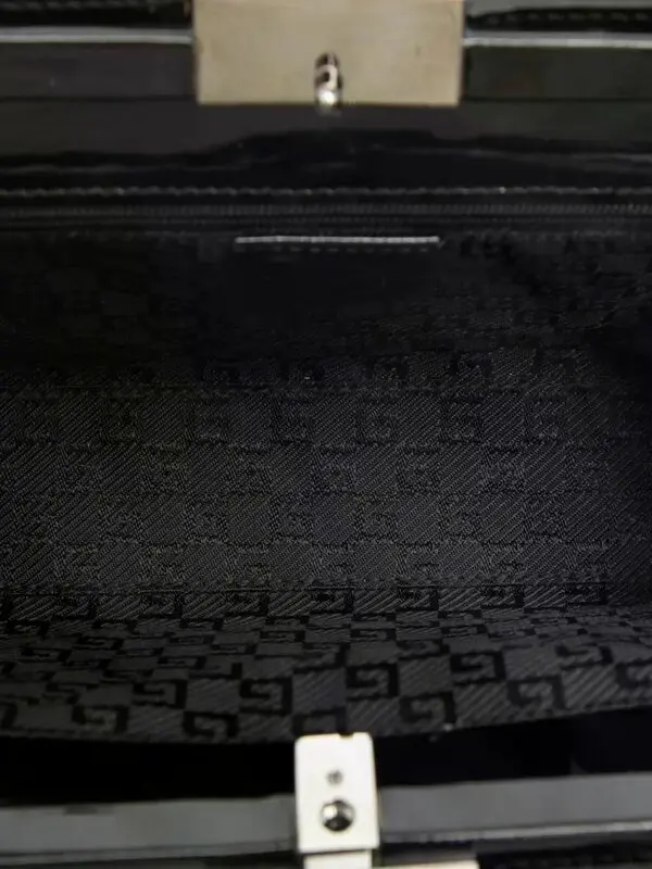 Gucci Patent Clasp Handbag