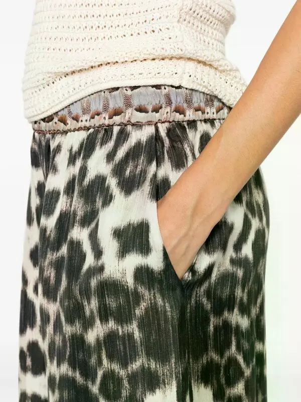 PIERRE-LOUIS MASCIA Leopard-print Palazzo Pants