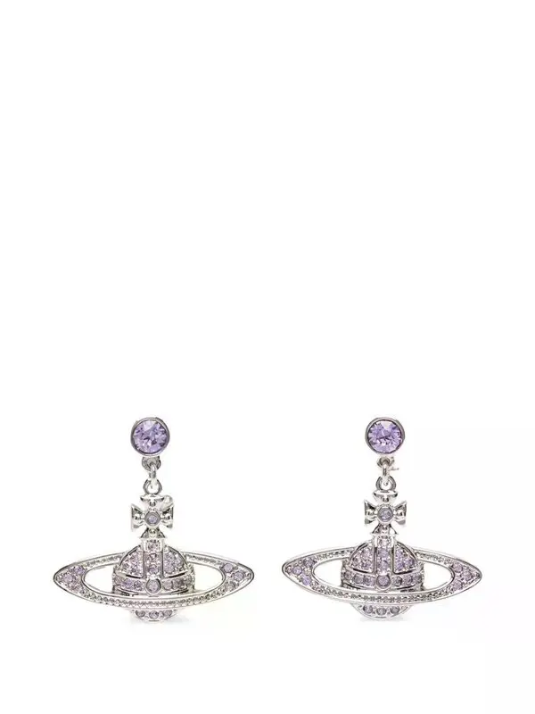 VIVIENNE WESTWOOD Mini Bas Relief Drop Earrings - Silver