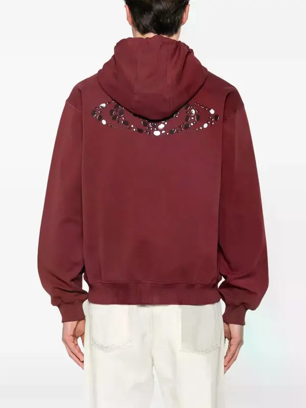 Casablanca Logo-patch Zip Hoodie