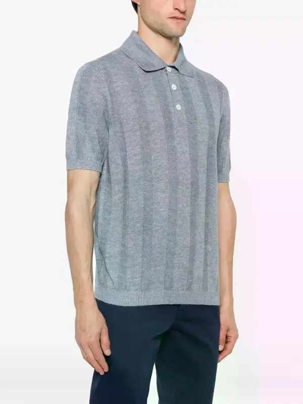 Brunello Cucinelli Stripe-knit Polo Shirt