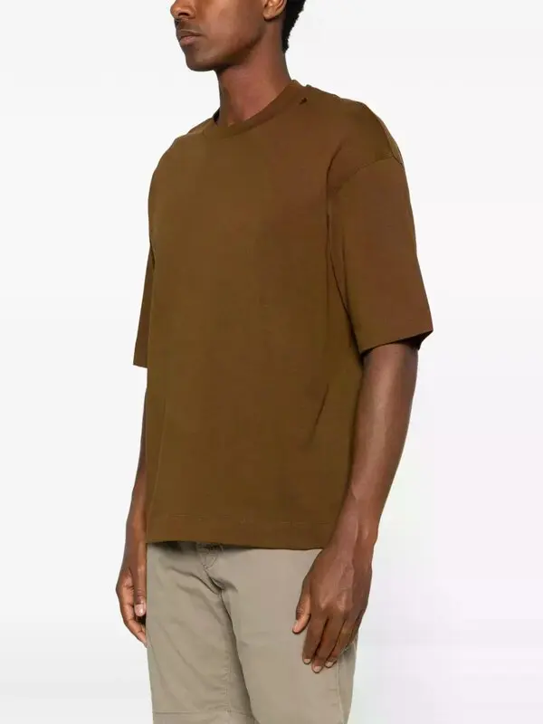 Emporio Armani Logo-embroidered T-shirt