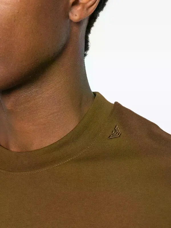 Emporio Armani Logo-embroidered T-shirt