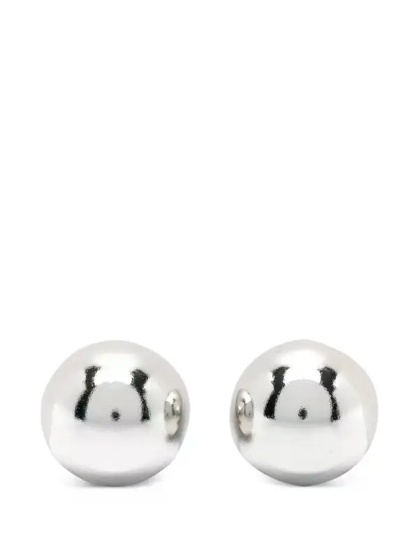 SILVIA GNECCHI Sade Maxi Dome Clip-on Earrings - Silver