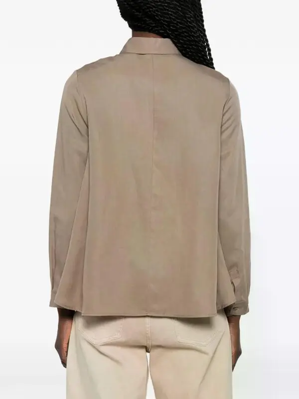 Imperial Layered Hem Shirt - Neutrals