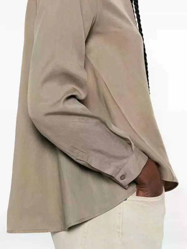 Imperial Layered Hem Shirt - Neutrals