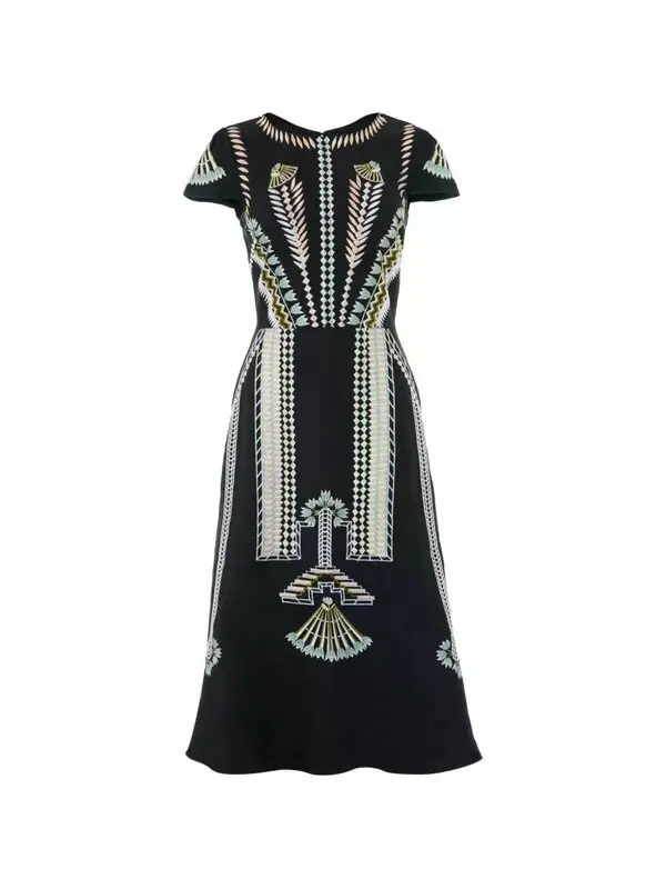 TEMPERLEY LONDON Avalon Embroidered Linen Dress