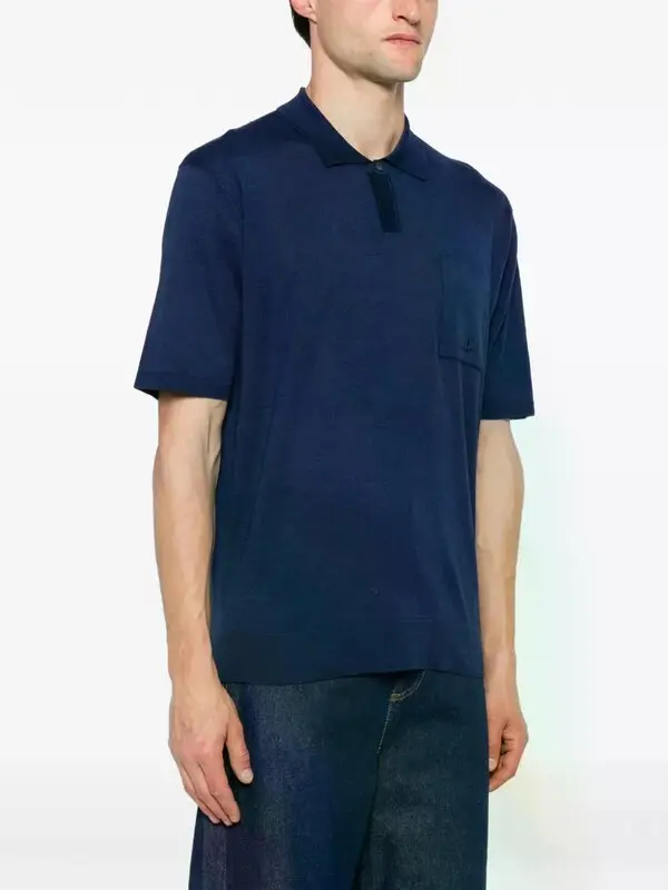 C.P. COMPANY Cotton Polo Shirt - Blue