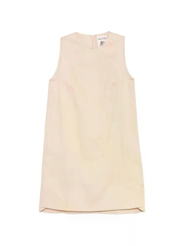 SEMICOUTURE Sleeveless Mini Dress - Neutrals