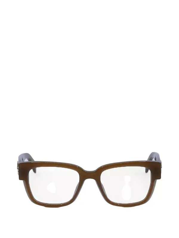 Off-White Square Frame Glasses - Brown
