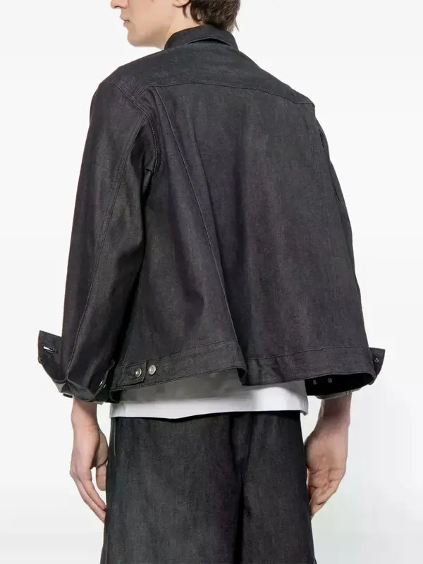 Comme Des Garçons Long-sleeve Denim Jacket - Blue