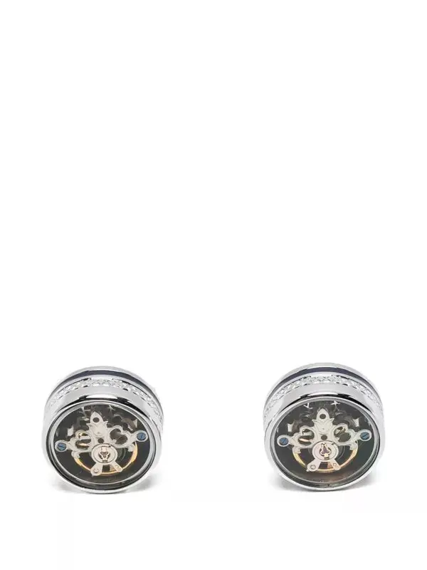 Tateossian Skull Tourbillon Cufflinks - Silver