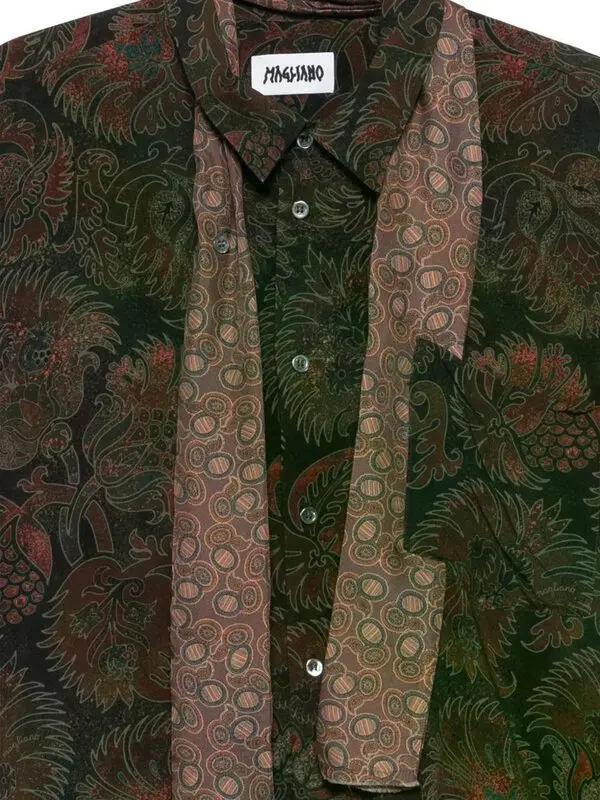 MAGLIANO Liquid Penna Long-sleeve Shirt - Green