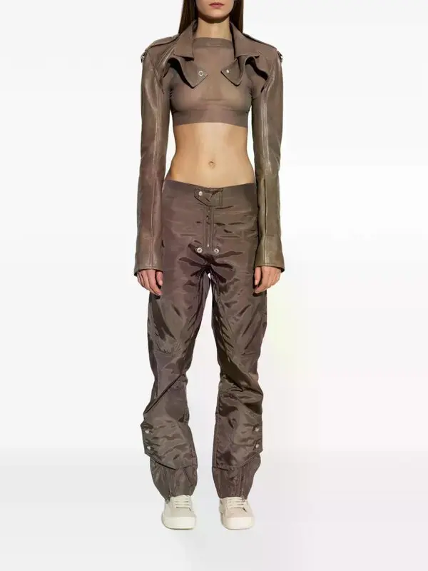 Rick Owens Press-stud-detail Trousers - Brown
