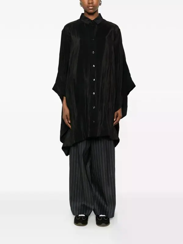 Soh Asymmetric Satin Shirt