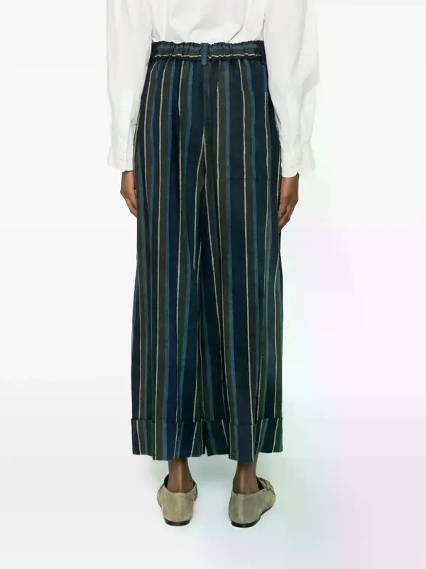 Soh Striped Pleated Trousers
