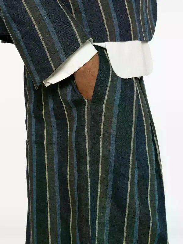 Soh Striped Pleated Trousers