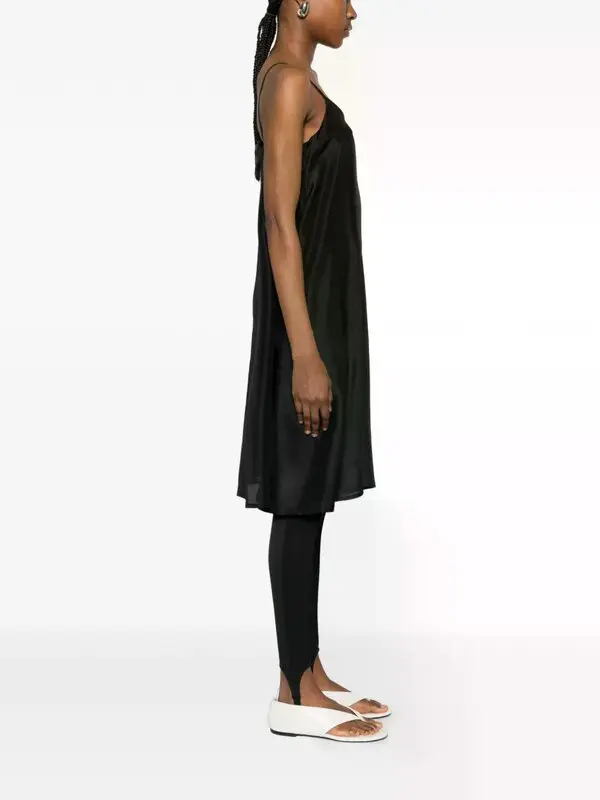 A TENTATIVE ATELIER Satin-finish A-line Dress