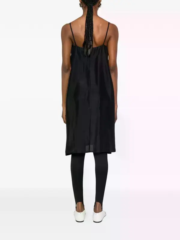 A TENTATIVE ATELIER Satin-finish A-line Dress