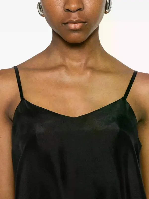 A TENTATIVE ATELIER Satin-finish A-line Dress
