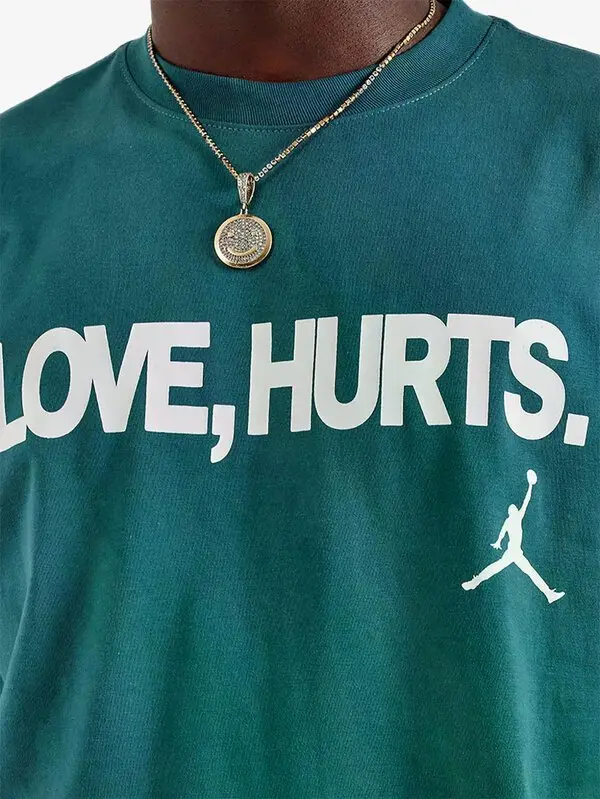 JORDAN X Jalen Hurts Jumpman Slogan-print T-shirt - Green