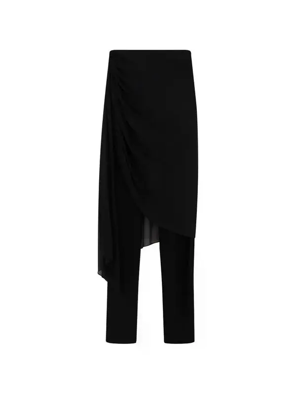 Giuseppe Di Morabito Gathered Draped Trousers - Black