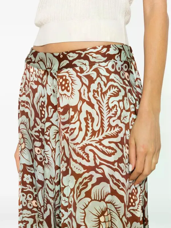 Dixie Floral-print Wide Leg Trousers