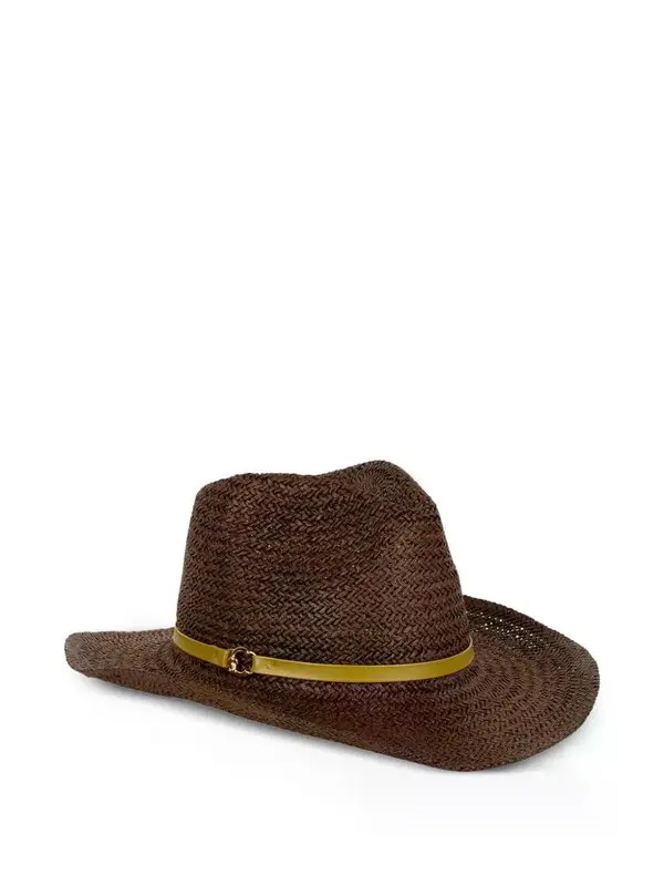 COCCINELLE Erika Interwoven Hat - Brown