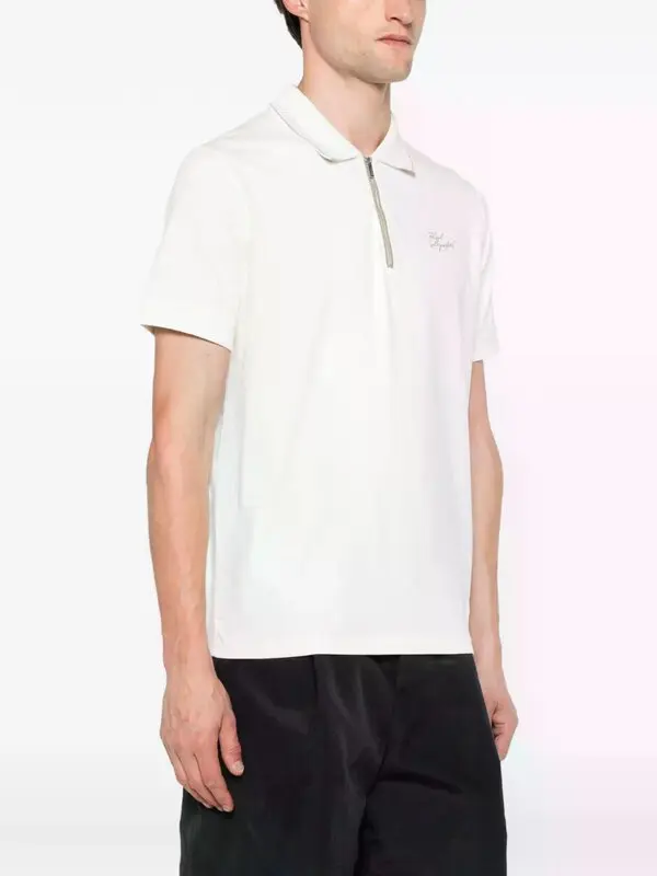 Karl Lagerfeld Zip-fastening Polo Shirt - Neutrals