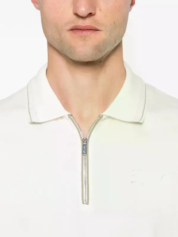 Karl Lagerfeld Zip-fastening Polo Shirt - Neutrals