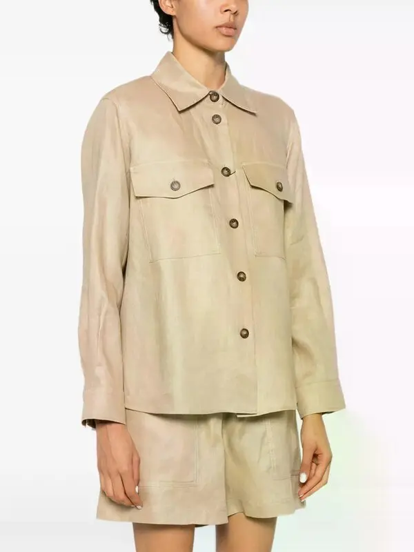 Max Mara Flap-pocket Shirt Jacket - Neutrals