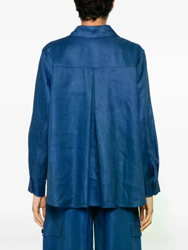 Max Mara Pomposa Button-up Shirt - Blue