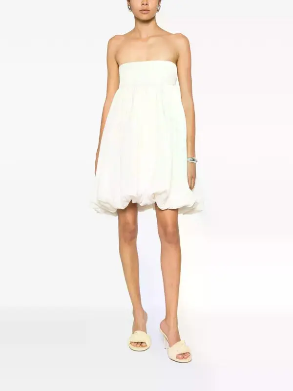 ROTATE BY BIRGER CHRISTENSEN Spaghetti Strap Bubble Hem Mini Dress