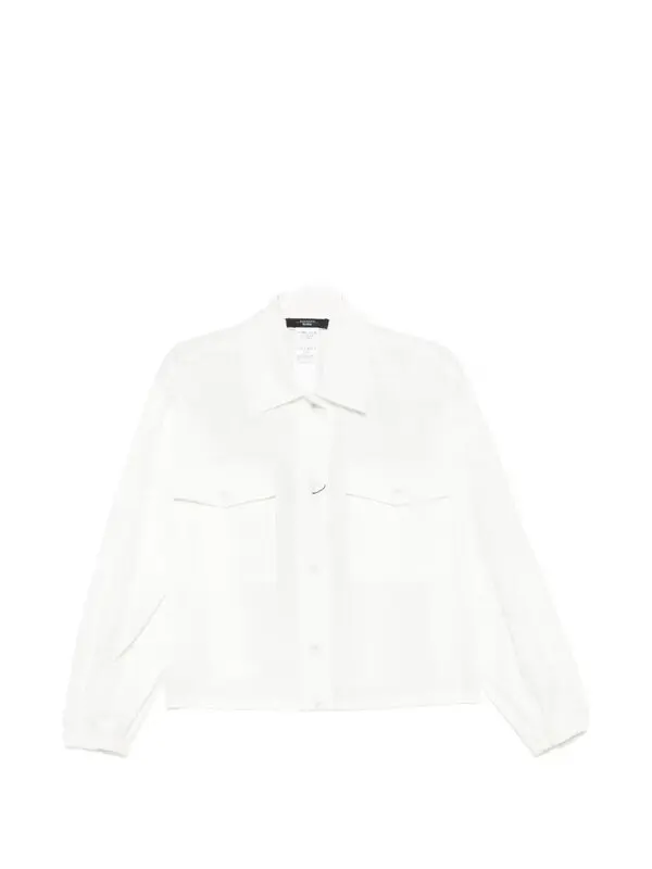 Max Mara Flap-pocket Button-up Jacket - White