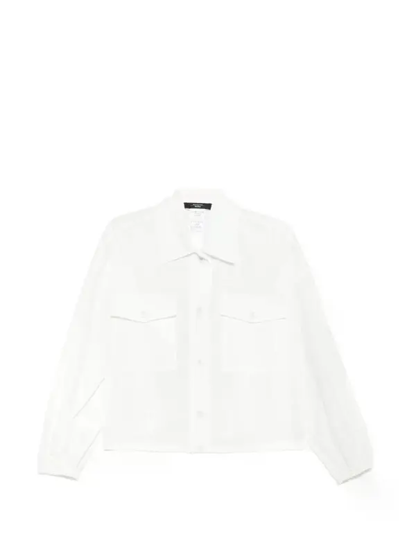 Max Mara Flap-pocket Button-up Jacket - White
